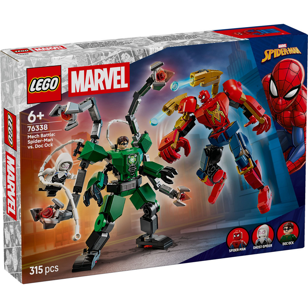 Lego Marvel Mech Battle SpiderMan vs Doc Ock για 6+ Ετών 76338 ...