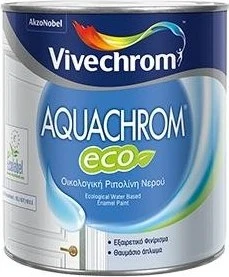 Vivechrom Aquachrom Eco Ριπολίνη Νερού Ξύλου Λευκό Gloss 0.75lt ...