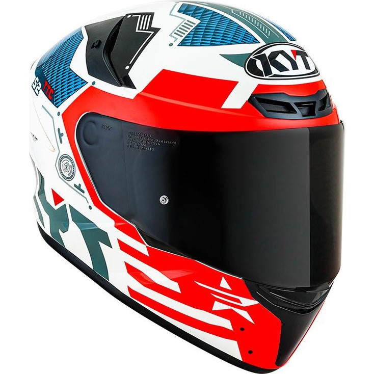 KYT TT-Course Design 20 Red / White Κράνος Μηχανής Full Face 1450gr ...