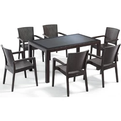 Avant Garde Σετ Σαλόνι Κήπου Αλουμίνιο 4τμχ Καφέ 28461 | BestPrice.gr