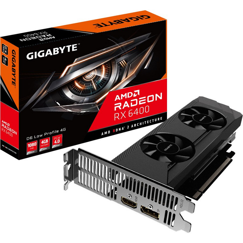 Gigabyte Radeon RX 6400 4GB GDDR6 D6 Low Profile Κάρτα Γραφικών ...