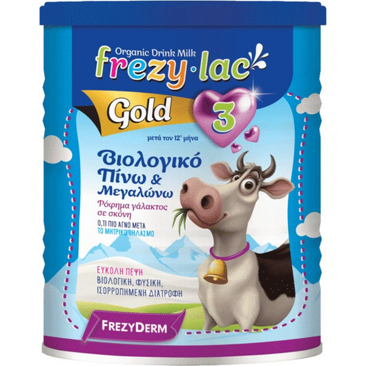 Frezyderm Frezylac Gold 3 Βιολογικό Βρεφικό Γάλα Σκόνη 12m+ 400gr ...
