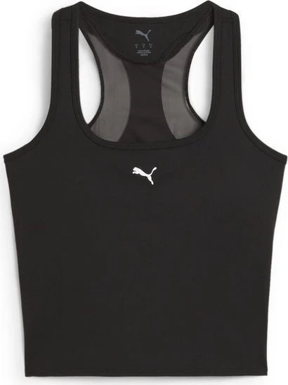 Puma Cloudspun Mesh Γυναικείο Αθλητικό Crop Top Μαύρο 526645-01 ...