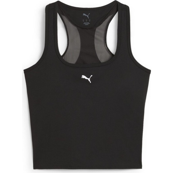 Puma Cloudspun Mesh Γυναικείο Αθλητικό Crop Top Μαύρο 526645-01 ...