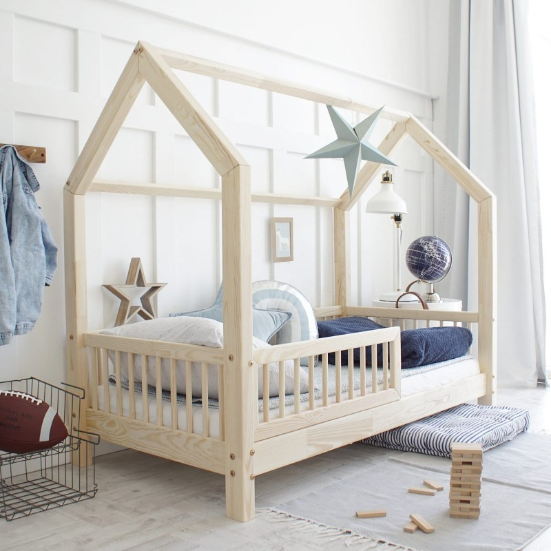 Babyllama Pioli Παιδικό Κρεβάτι Σπιτάκι Τύπου Montessori Μονό για ...