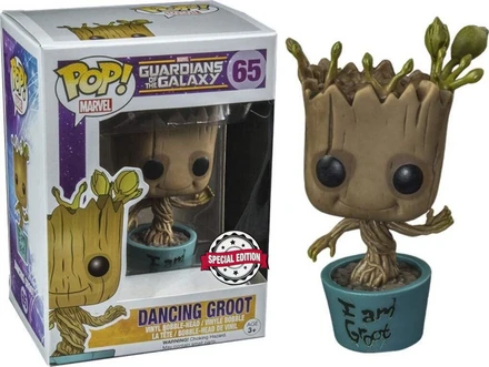 Funko Pop! Marvel Guardians Of The Galaxy 65 Dancing Groot Exclusive ...