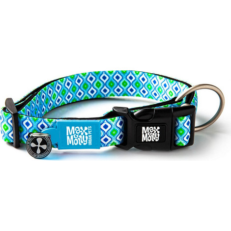 Max & Molly Retro Blue Κολάρο Σκύλου Γαλάζιο 2x34-55cm | BestPrice.gr