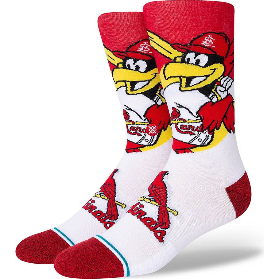 Stance Cardinals Mascot Ανδρικές Κάλτσες Ψηλές με Σχέδια Κόκκινες 1Pack ...