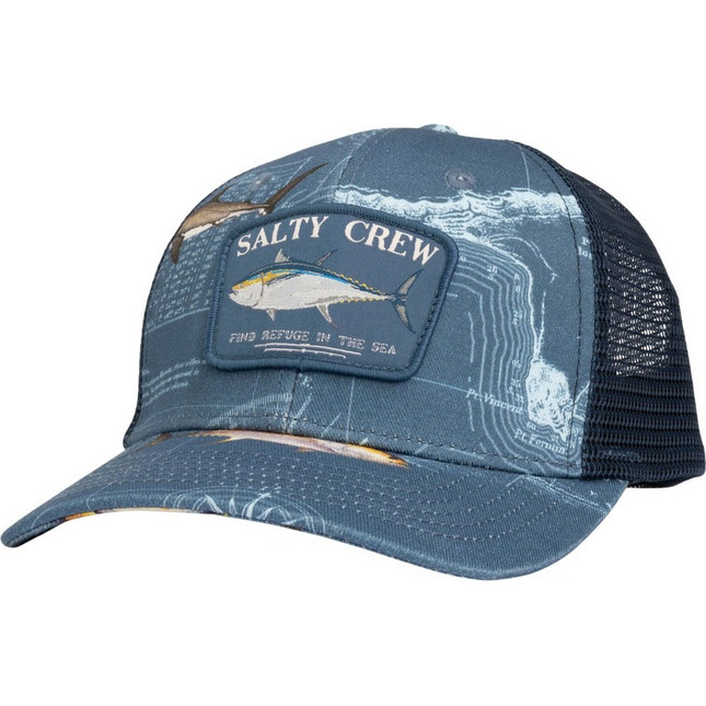 Salty Crew Ανδρικό Καπέλο Jockey με Δίχτυ Snapback Υφασμάτινο Navy Μπλε ...
