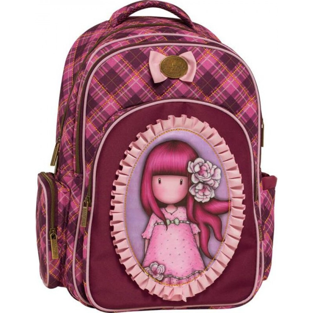 Graffiti Gorjuss Cherry Blossom Σχολική Τσάντα Πλάτης Δημοτικού Ροζ ...