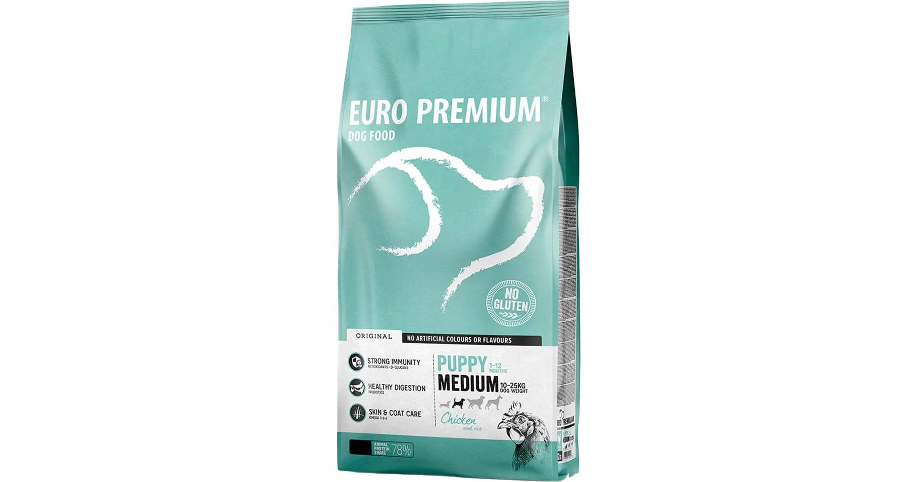 Euro Premium Medium Puppy Chicken & Rice 12kg | BestPrice.gr