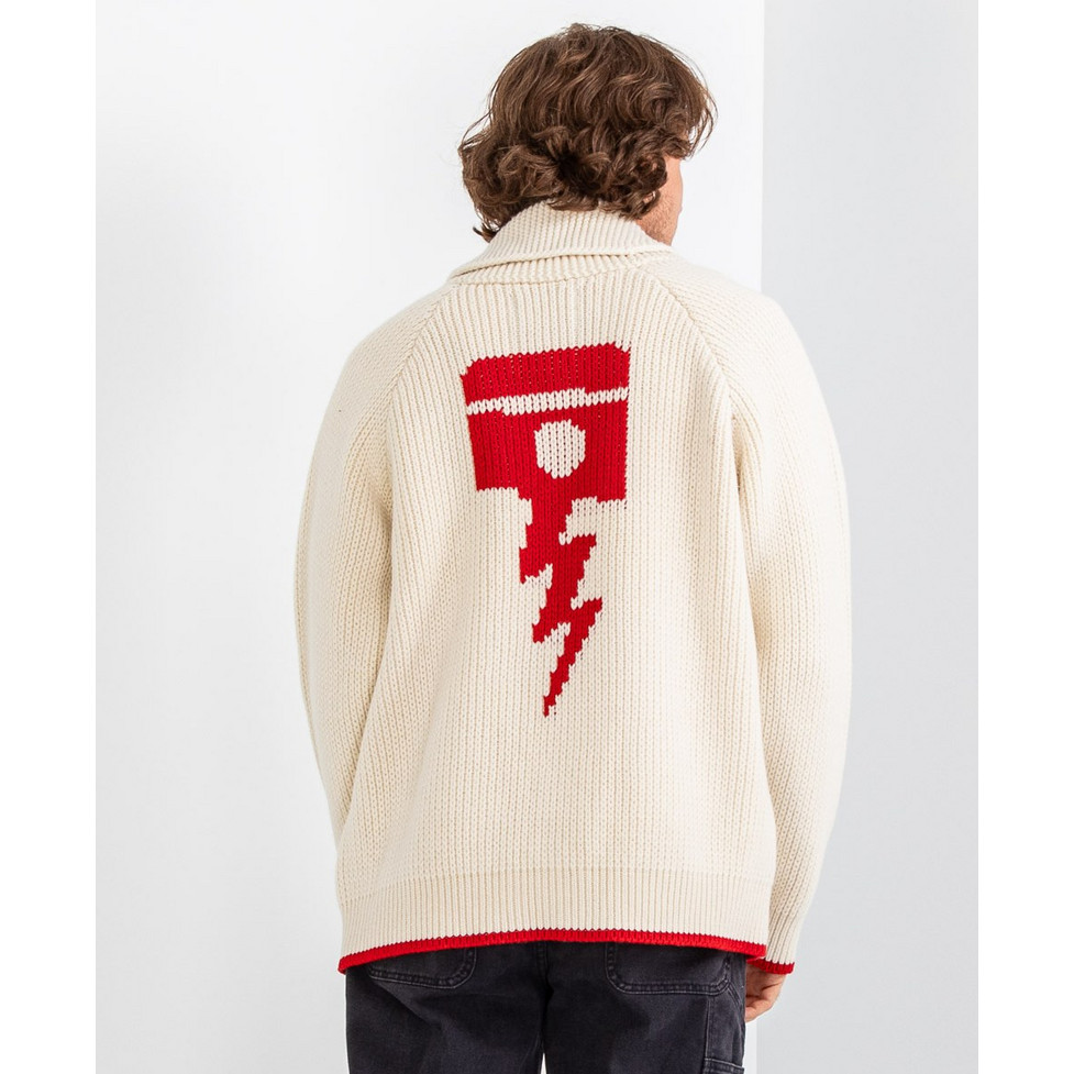 Deus Ex Machina Ανδρική Ζακέτα Πλεκτή με Φερμουάρ Μπεζ DMF2485590-DX0 ...