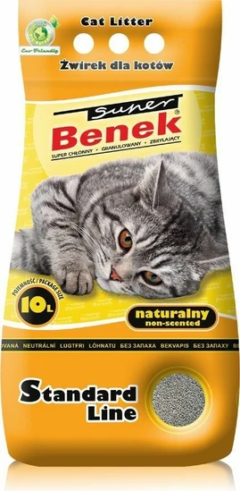 Super Benek Standard Line Natural Άμμος Γάτας Μπετονίτης χωρίς Άρωμα ...