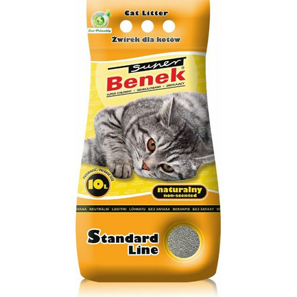Super Benek Standard Line Natural Άμμος Γάτας Μπετονίτης χωρίς Άρωμα ...