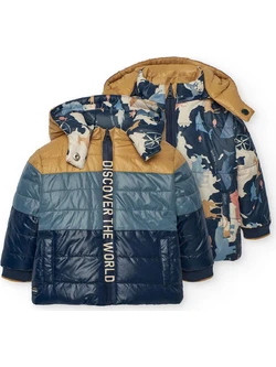 Boboli Παιδικό Μπουφάν Χειμωνιάτικο Softshell Αδιάβροχο Navy Μπλε ...