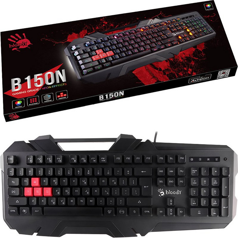 Bloody B150N Μηχανικό Gaming Πληκτρολόγιο Black | BestPrice.gr