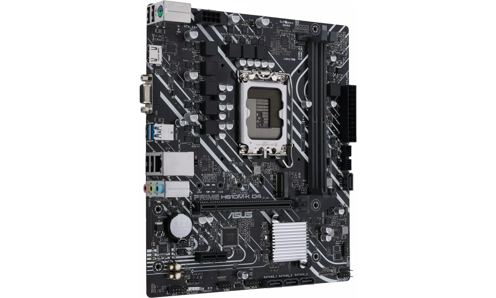Asus Prime H610M-R D4 Motherboard Micro ATX με Intel 1700 Socket ...