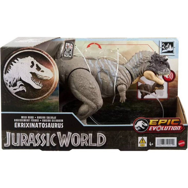 Mattel Jurassic World Epic Evolution Wild Roar Ekrixinatosaurus ...