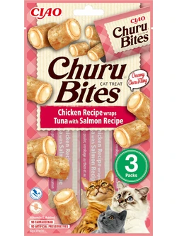 Inaba Ciao Adult Broth Variety with Chicken, Salmon & Tuna 10x40gr ...