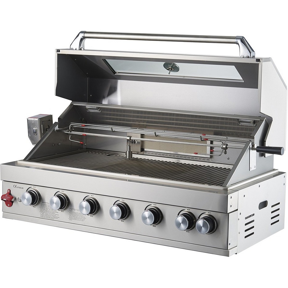 BBQ Επιτραπέζια Ψησταριά Υγραερίου με 6 Εστίες 26.7kW Επιφάνειας 45 ...