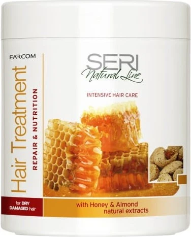Farcom Seri Natural Line Honey & Almond Μάσκα Μαλλιών για Επανόρθωση ...