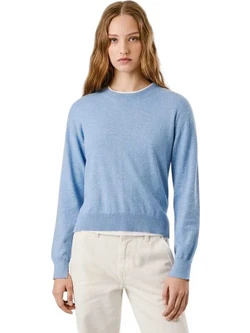 Pepe Jeans Coraline Γυναικεία Πλεκτή Μπλούζα με V Λαιμόκοψη Γαλάζια ...