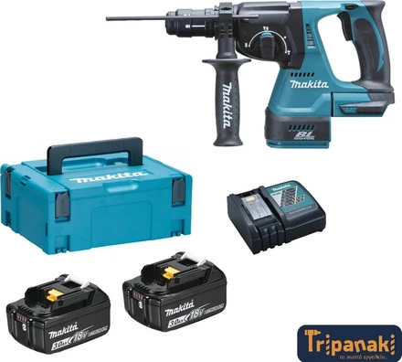 Makita DHR243 Περιστροφικό Σκαπτικό Πιστολέτο Μπαταρίας 18V με 2 ...