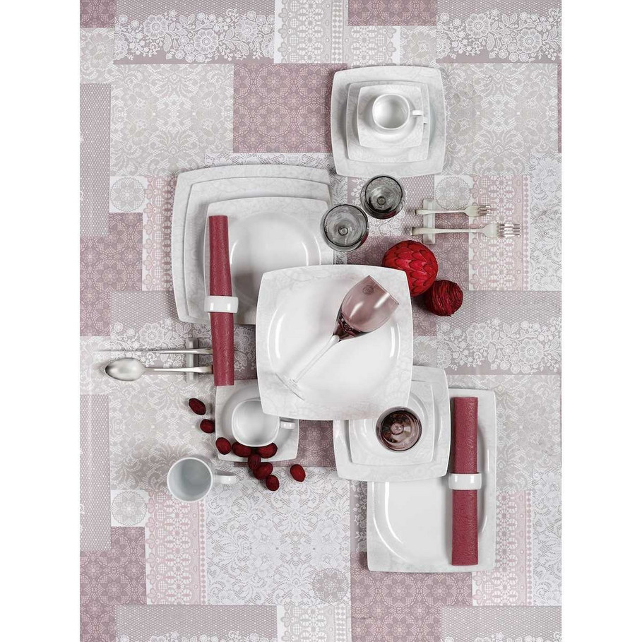 Cryspo Trio Σετ Πιάτα Φαγητού Πορσελάνης Marsala Grey 72τμχ | BestPrice.gr