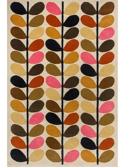 Orla Kiely Cut Stem Χειροποίητο Χαλί Ορθογώνιο Μάλλινο 120x180cm 61405 ...