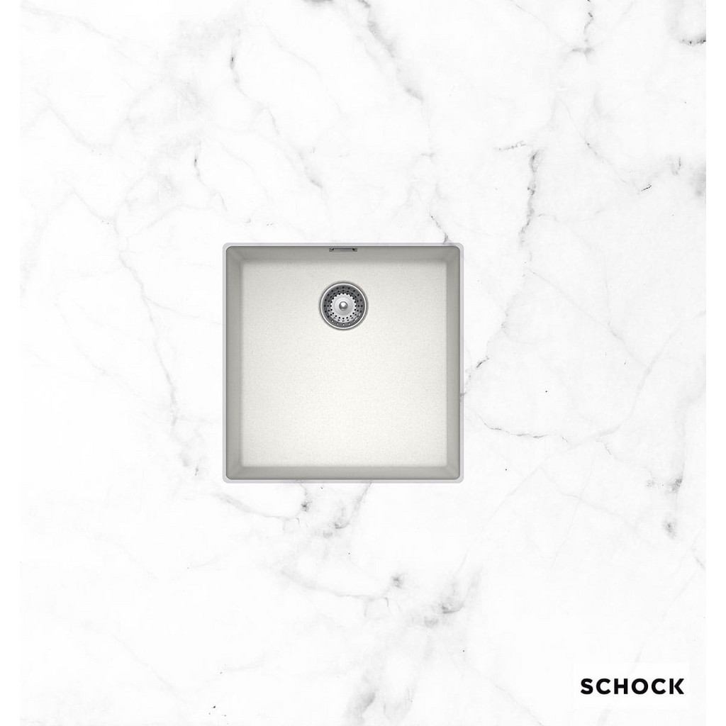 Schock Manhattan Cristalite 30050U-1301 Super White Granite 45,6x45.6cm ...