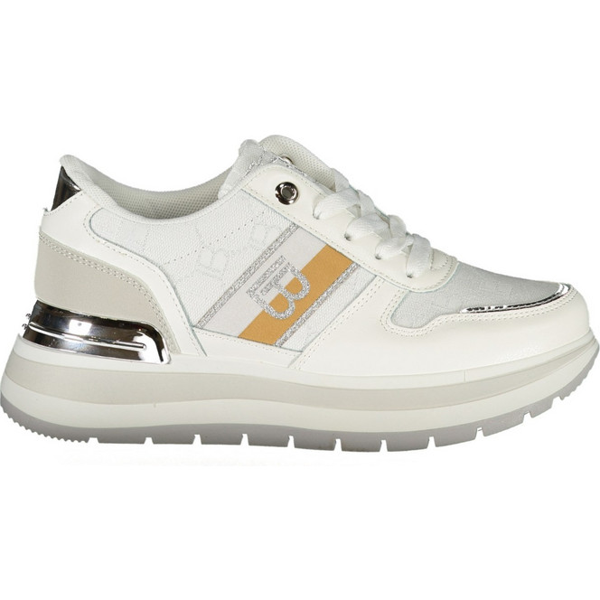 Laura Biagiotti Γυναικεία Sneakers Λευκά Ασημί 8914 | BestPrice.gr
