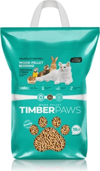 Timber Paws Pellet Γάτας χωρίς Άρωμα 10lt | BestPrice.gr