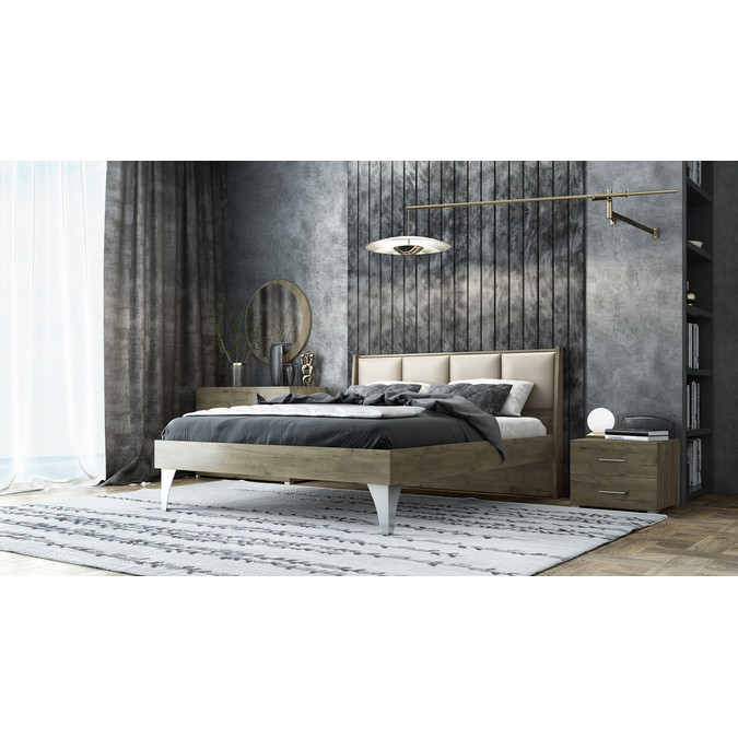Diva Κρεβάτι Υπέρδιπλο Ξύλινο 160x200cm | BestPrice.gr