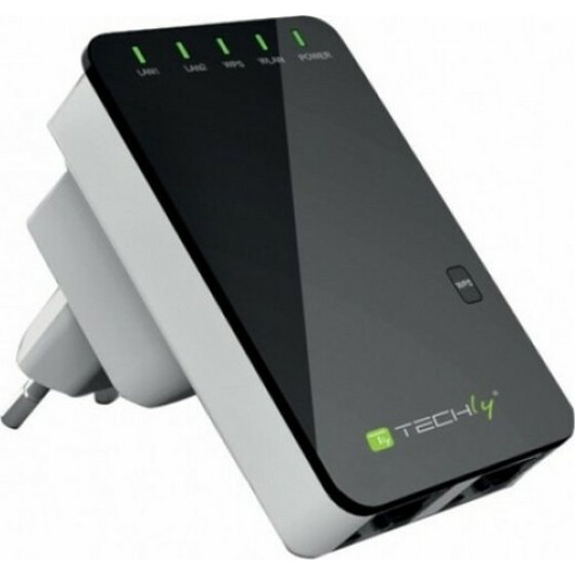 Techly I-WL-REPEATER2 Wi-Fi Extender Single Band (2.4GHz) 100Mbps ...