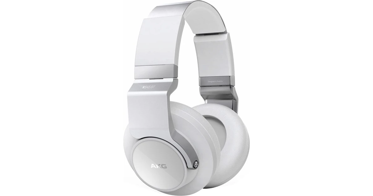 AKG K-845BT Ασύρματα Bluetooth Ακουστικά Hi-Fi Over Ear Λευκά ...