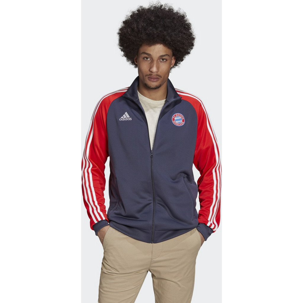 Adidas FC Bayern DNA Ανδρική Ζακέτα Φούτερ με Φερμουάρ Μπλε HF1364 ...