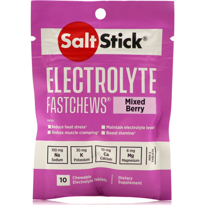 Saltstick Electrolyte FastChews Mixed Berry 10 Μασώμενα Δισκία ...