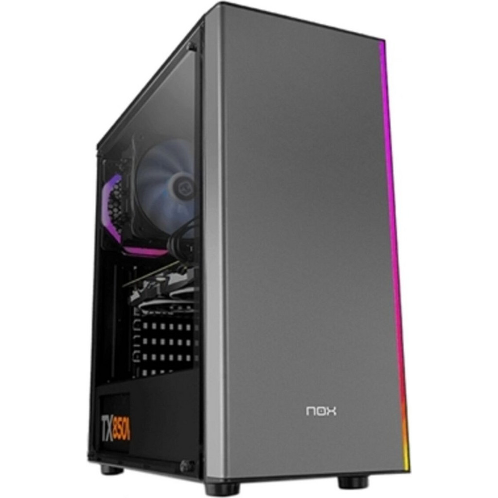 NOX Infinity Omega Gaming Midi Tower Κουτί Υπολογιστή RGB με Πλαϊνό ...