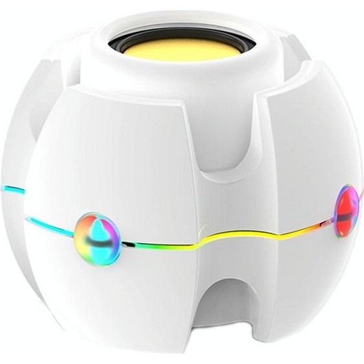 Gyro Shape Ηχείο Bluetooth 5W με Ραδιόφωνο Λευκό | BestPrice.gr
