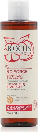 Bioclin Bio Force Strengthening Φυτικό Σαμπουάν για Λεπτά & Ταλαιπωρημένα Μαλλιά 200ml ...