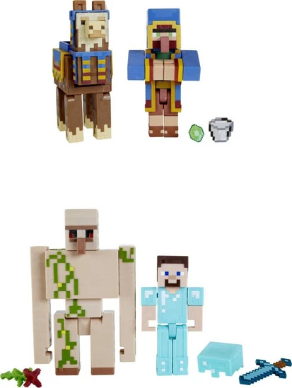 Mattel Minecraft Cliffs & Caves Steve & Iron Golem GTT53 | BestPrice.gr