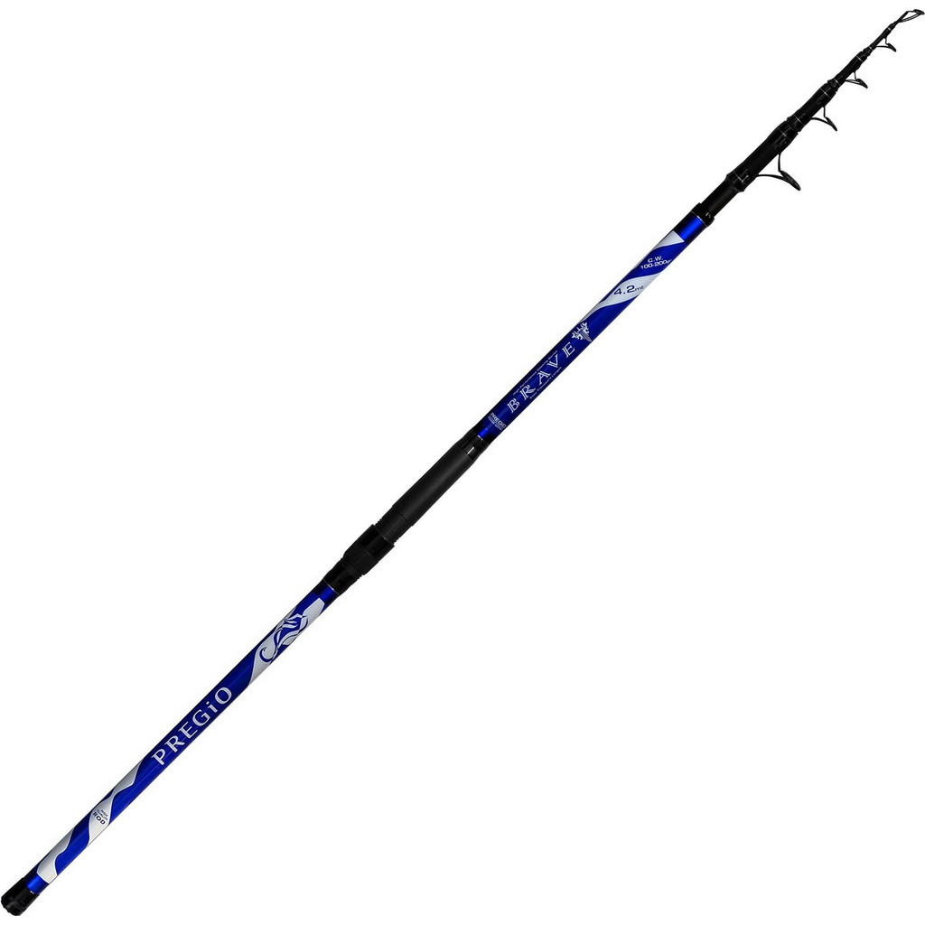 Pregio Brave Καλάμι Ψαρέματος για Casting Carbon Τηλεσκοπικό 4.2m 100 ...