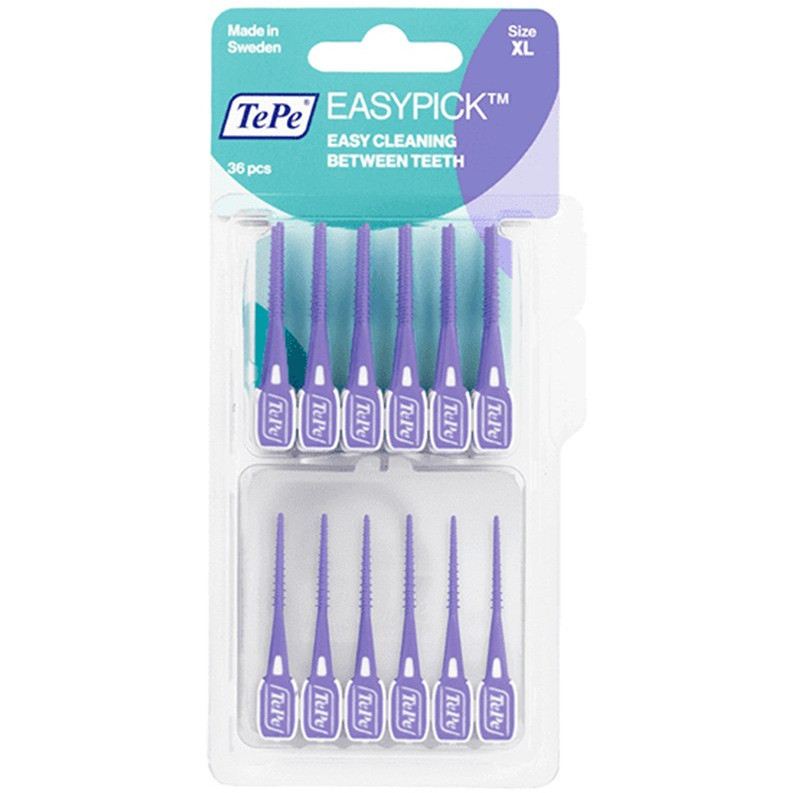 Tepe EasyPick Μεσοδόντιες Οδοντογλυφίδες Μωβ XL 36τμχ | BestPrice.gr