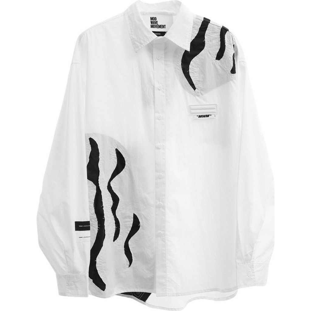 Mod Wave Movement Ανδρικό Πουκάμισο Βαμβακερό Μακρυμάνικο Κανονική ...