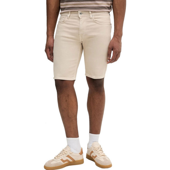 Pepe Jeans Stanley Ανδρική Βερμούδα Τζιν Μπεζ PM801084YH2-804 ...