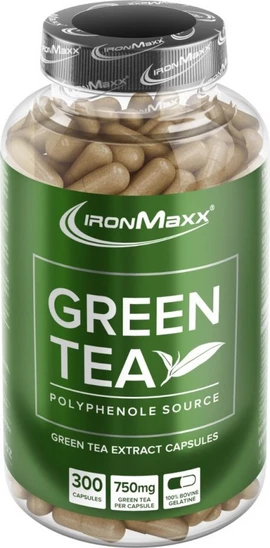 Ironmaxx Green Tea Συμπλήρωμα Διατροφής με Πράσινο Τσάι 300 Κάψουλες ...