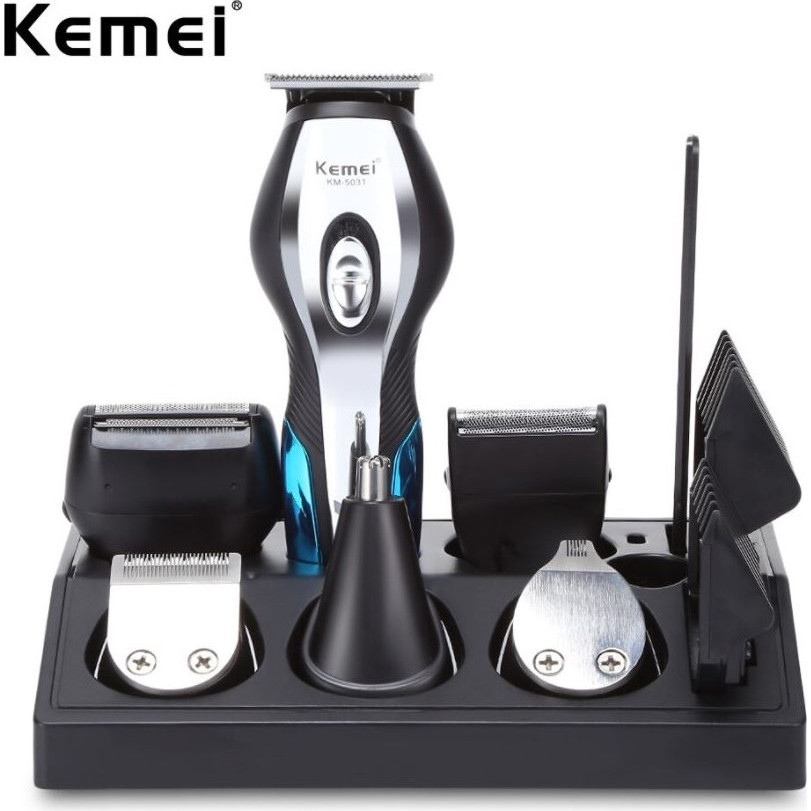 Kemei KM-5031 Επαναφορτιζόμενo Σετ Κουρευτικής Μηχανής | BestPrice.gr