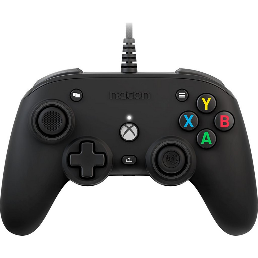 Nacon Pro Compact Wired Controller PC Xbox X & Xbox One Black ...