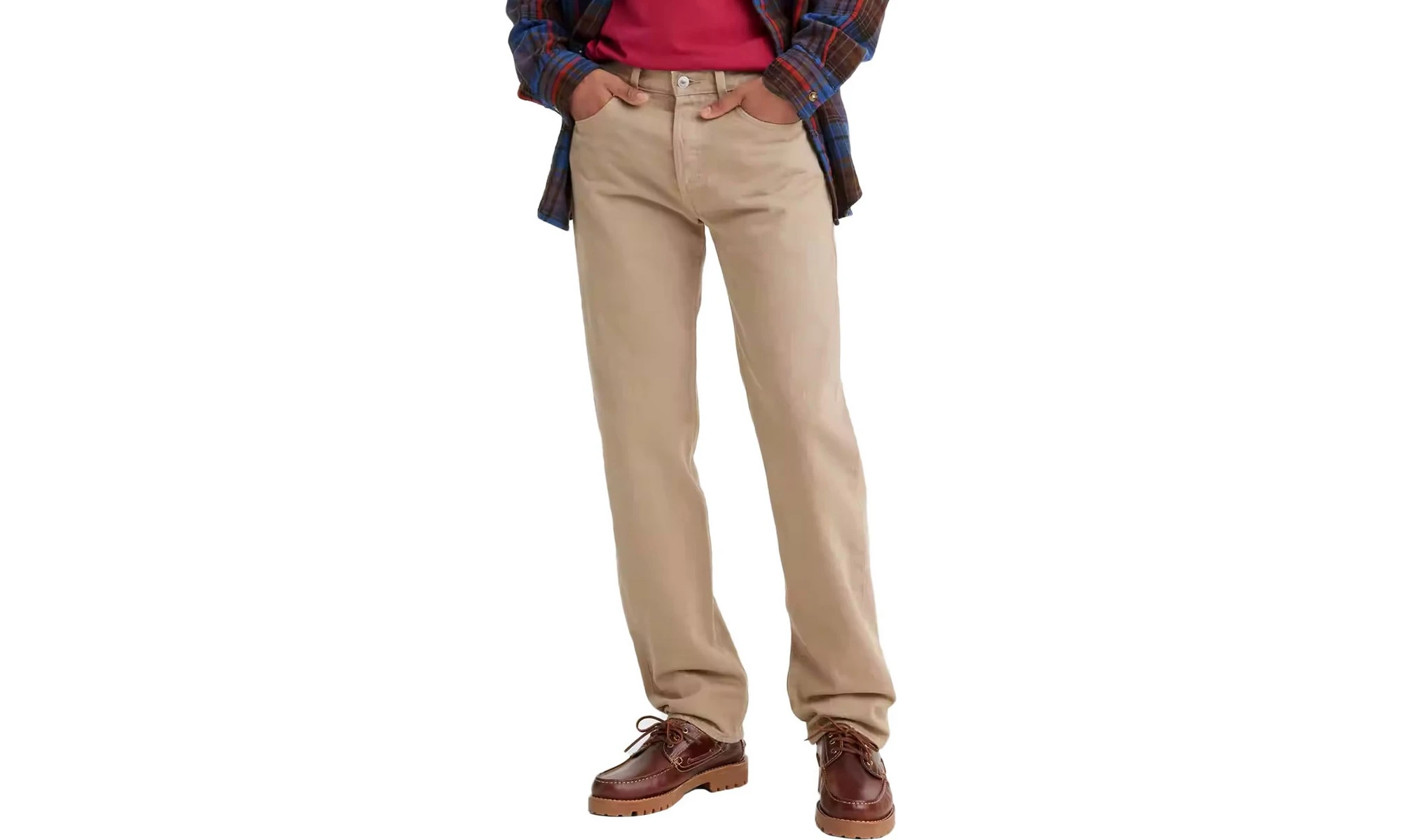 Levi's 501 Ανδρικό Τζιν Παντελόνι Κανονική Εφαρμογή Μπεζ 00501-3384 ...