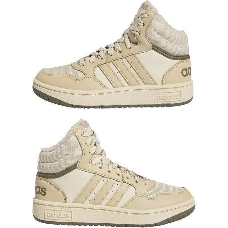 Adidas Hoops MID 3.0 Παιδικά Sneakers Μποτάκια Μπεζ IF7738 | BestPrice.gr